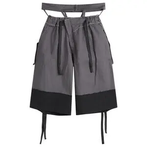 Ottolinger Baggy Cargo Shorts - Black-grey