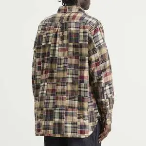 BEAMS Patchwork Madras Shirt