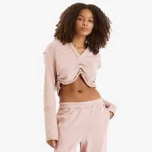 SKIMS Shoulder Pad Cropped Hoodie