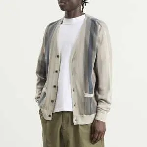 BEAMS Multi Stripe Cardigan