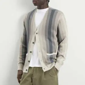 BEAMS Multi Stripe Cardigan