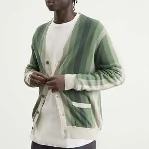 BEAMS Multi Stripe Cardigan