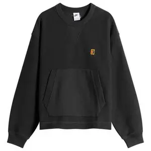 Nike Club Rules Fleece Crew Sweatshirt - Black/sail