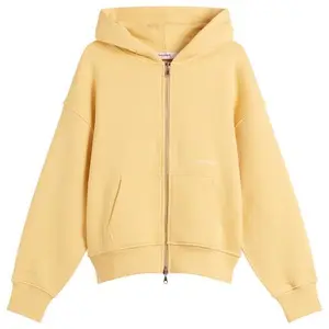 ABOUT:BLANK Box Zip Hoodie In | Size: | 100% Cotton | End Clothing - Yellow/ecru