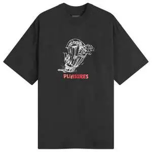 PLEASURES X Fat Beats 9th Street T-shirt - Black