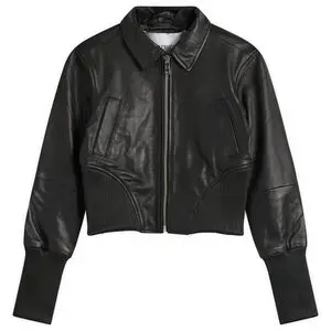 DEADWOOD Angel Recycled Leather Jacket - Black