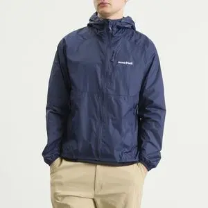 MONTBELL Wind Blast Hooded Jacket - Navy