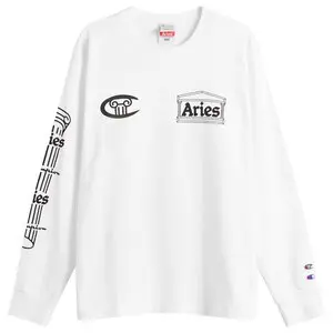 Champion X Aries Stars Long Sleeve T-shirt - White