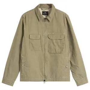 Paul Smith Zip Front Pocket Overshirt Jacket - Green