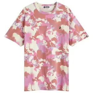 A BATHING APE Map Camo Oversized T-shirt - Pink