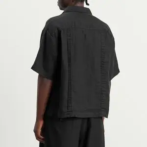 ABOUT:BLANK Guayabera Vacation Shirt - Black