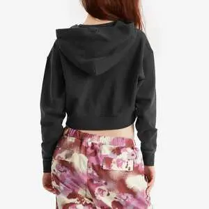 A BATHING APE Pigment Dyed One Point Crop Zip Hoodie