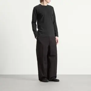 Comme Des Garçons Cotton Long Sleeve T-shirt - Black