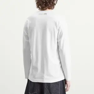 Comme Des Garçons Cotton Long Sleeve T-shirt - White