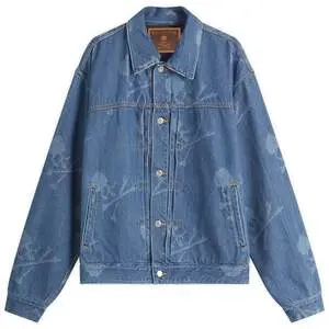 MASTERMIND WORLD Monogram Denim Jacket - Blue