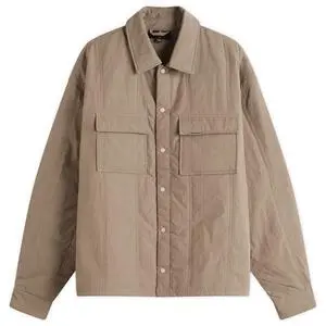 REPRESENT Quilted Overshirt - Mid Grey