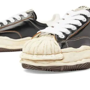 Mihara Yasuhiro Blakey Original Sole Distressed Leather Sneakers