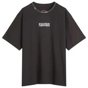 PLEASURES Cut Here Heavyweight T-shirt - Black