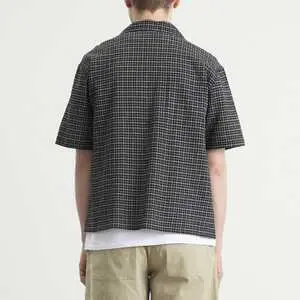 CAFÉ MOUNTAIN Loose Check Vacation Shirt