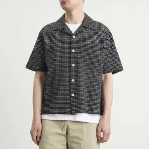 CAFÉ MOUNTAIN Loose Check Vacation Shirt