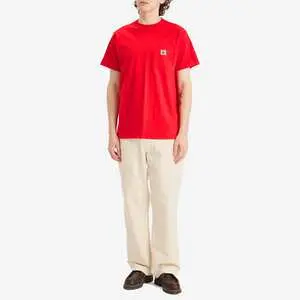 RANDY'S GARMENTS Logo Pocket T-shirt Presented End - Red