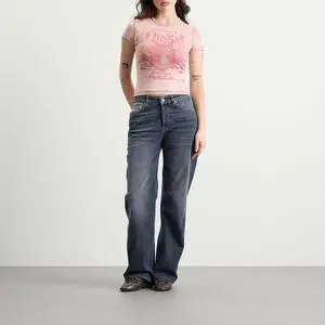 DIESEL® T-uncuties" Baby Tee With Burnout Effect