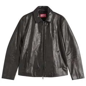 DIESEL® Leather Jacket - Black