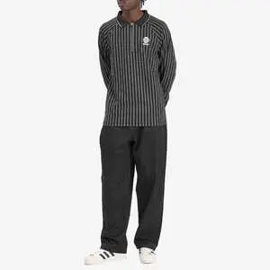 METALWOOD STUDIO Ribbed Long Sleeve Polo