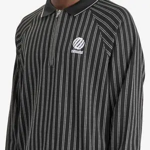 METALWOOD STUDIO Ribbed Long Sleeve Polo