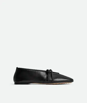 Bottega Veneta Mary Jane Ballerina Flats - Black