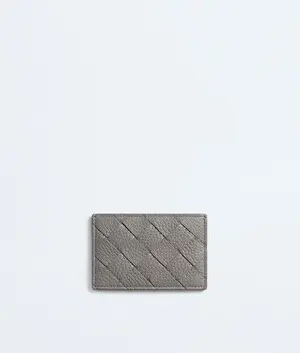 Bottega Veneta Intrecciato Credit Card Case - Basalt