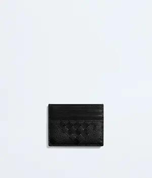 Bottega Veneta Intrecciato Credit Card Case - Black