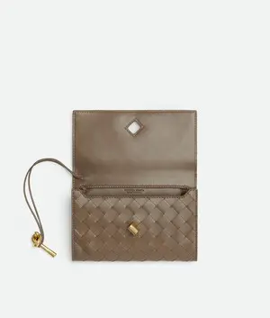Bottega Veneta Andiamo Pouch On Strap - Pinecone