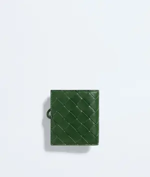 Bottega Veneta Andiamo Flap Card Case - Basil