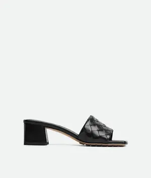 Bottega Veneta Parco Mule Sandals - Black