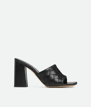 Bottega Veneta Parco Mule Sandals - Black