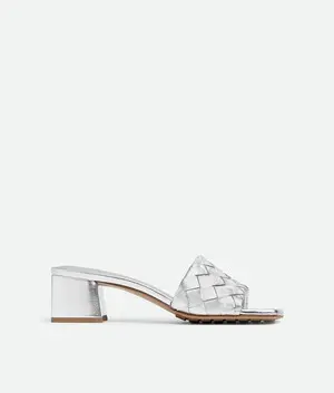 Bottega Veneta Parco Mule - Silver