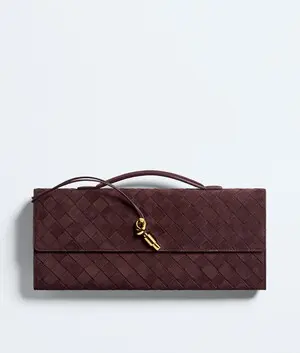 Bottega Veneta Andiamo Clutch - Deep Mahogany