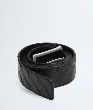 Bottega Veneta Intrecciato Belt - Black
