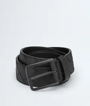 Bottega Veneta Intrecciato Belt - Nero