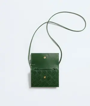 Bottega Veneta Andiamo Badge Holder - Basil