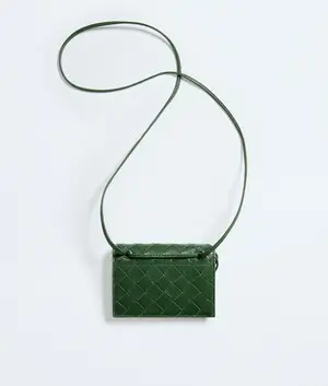 Bottega Veneta Andiamo Badge Holder - Basil