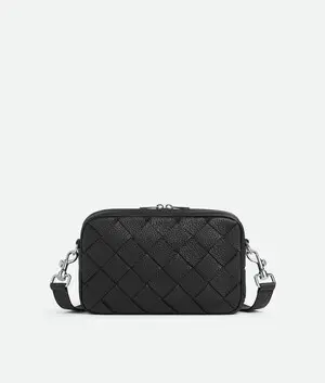 Bottega Veneta Intrecciato Camera Bag - Black