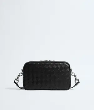 Bottega Veneta Intrecciato Camera Bag - Black