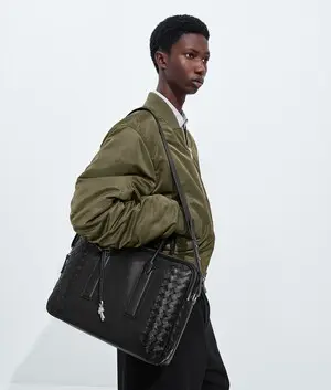Bottega Veneta Intrecciato Getaway Briefcase