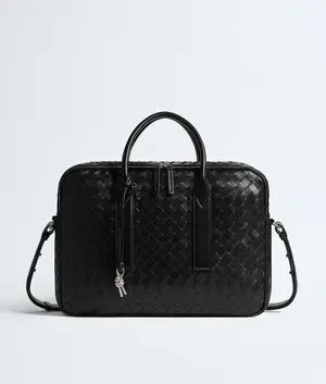 Bottega Veneta Getaway Briefcase - Black