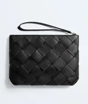 Bottega Veneta Diago Large Pouch - Black