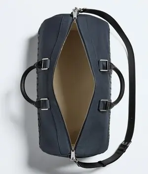 Bottega Veneta Intrecciato Duffle Bag - Midnight/black