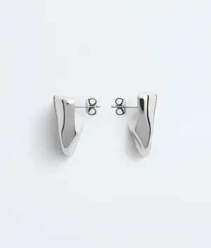 Bottega Veneta Small Prisma Earrings - Vanilla/gold/champ