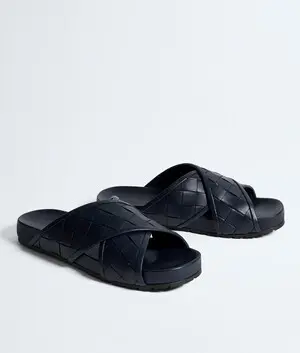 Bottega Veneta Tarik Mule - Midnight